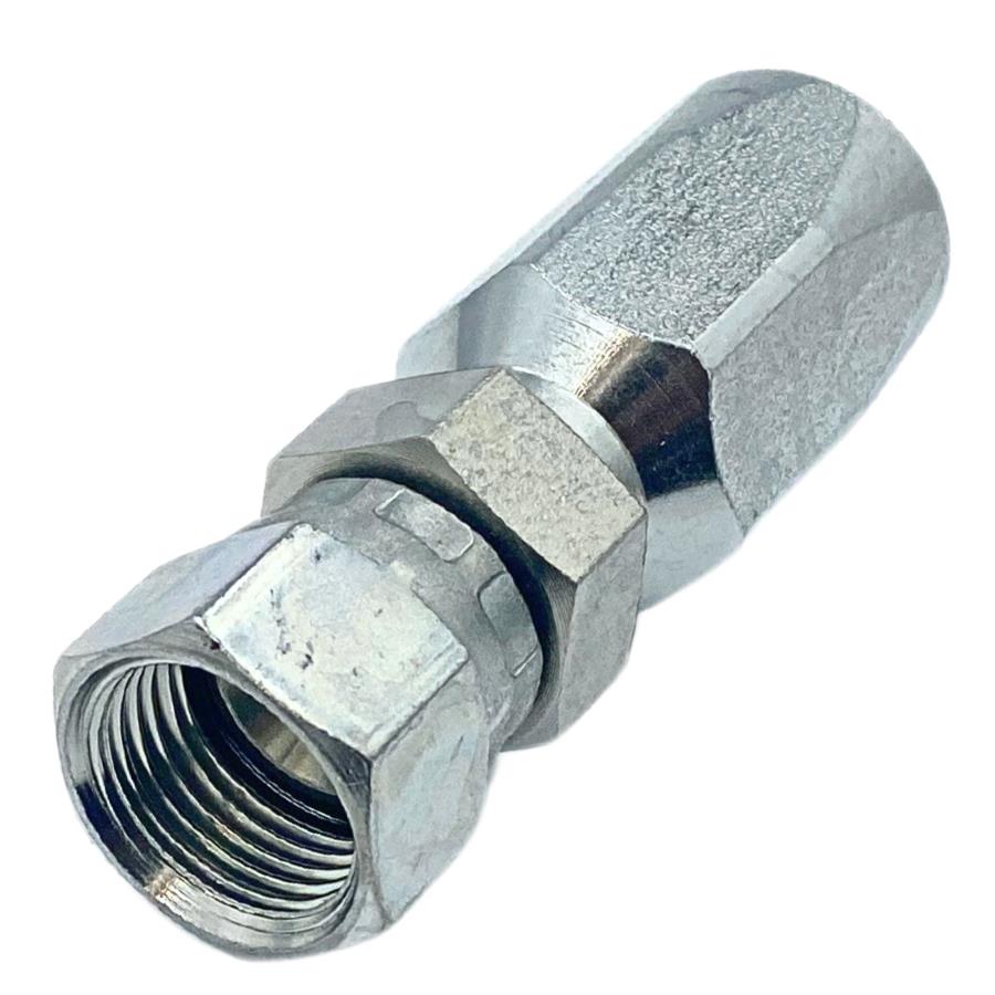 Conector Recto Reusable Rosca Jic (Flare) 37° Hembra 3/8" Manguera 1/4"