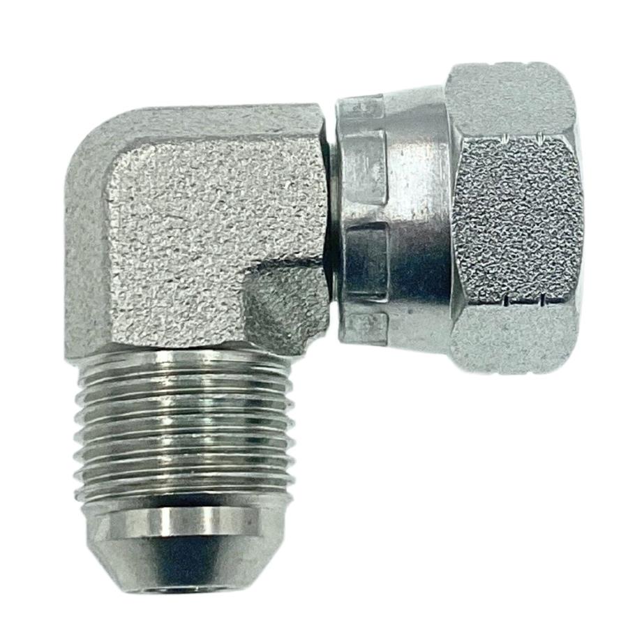 Adaptador Codo 90° Rosca Jic Macho 1/2" x Jic Hembra 1/2"