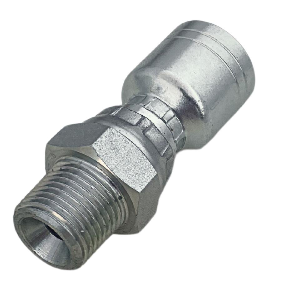 Conector Recto Rosca NPT Macho Swivel 3/8" Manguera 1/4" R1 y R2