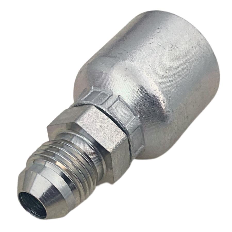 Conector Recto Rosca Jic (Flare) 37° Macho 5/16" Manguera 1/4" R1 y R2